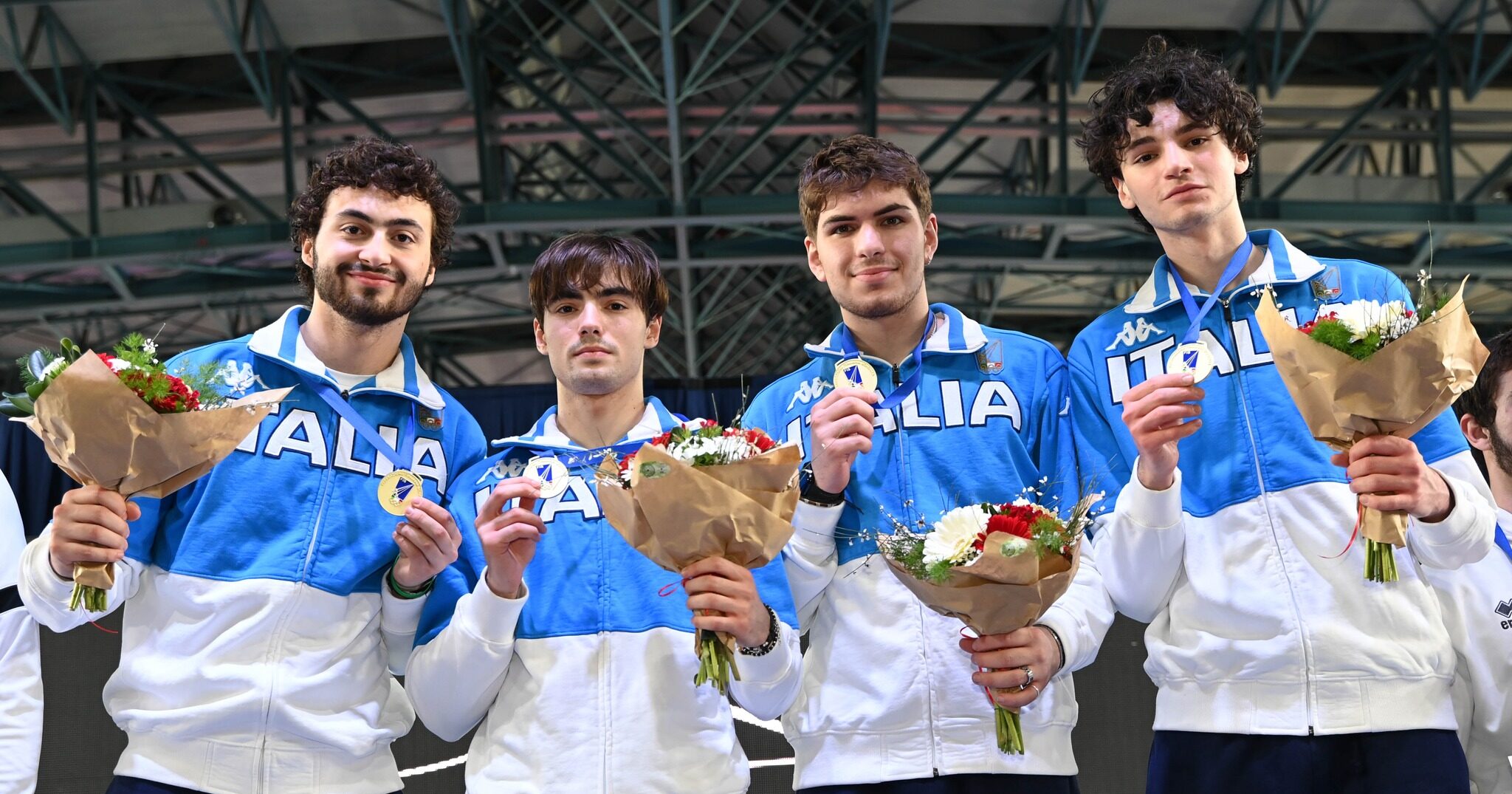 Europei giovanili Napoli 2024 – L’Italia della spada maschile Under 20 ...